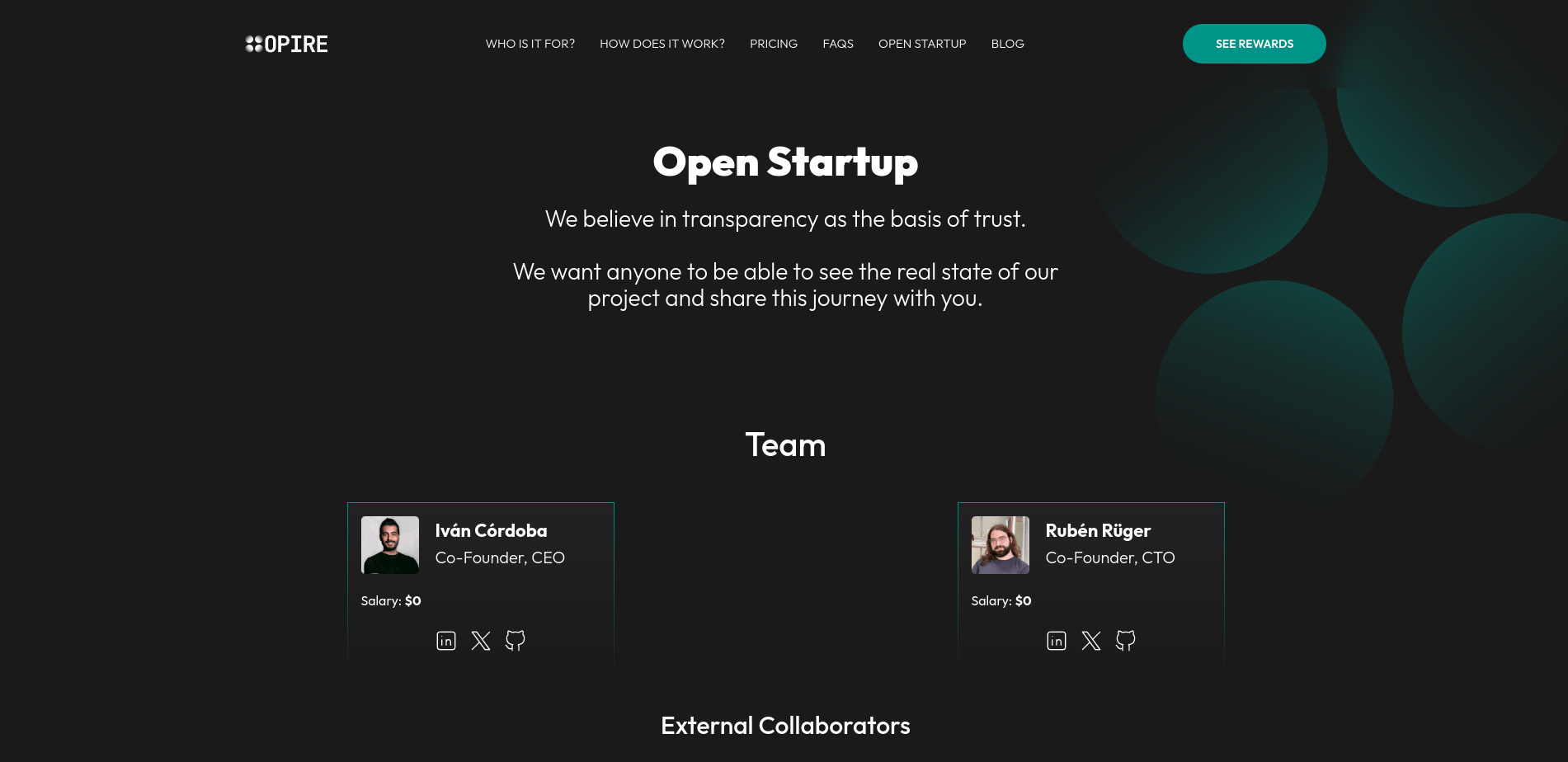 Opire - Open Startup